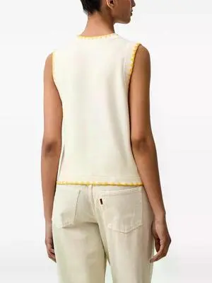NEVER FULLY DRESSED Sleeveless Embroidered Vest