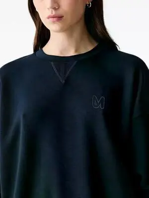 MOS MOSH Logo Embroidered Crewneck Sweatshirt