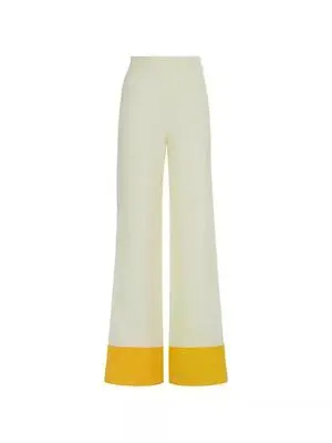 TALLER MARMO Marlene Corniche High-waist Trousers - Neutrals
