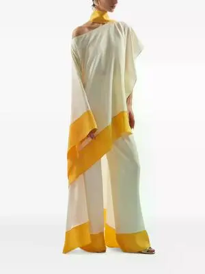 TALLER MARMO Marlene Corniche High-waist Trousers - Neutrals