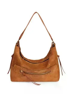 Jérôme Dreyfuss Large Lucky Hobo Leather Shoulder Bag - Brown