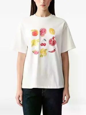 NEVER FULLY DRESSED Fruit Collage" T-shirt