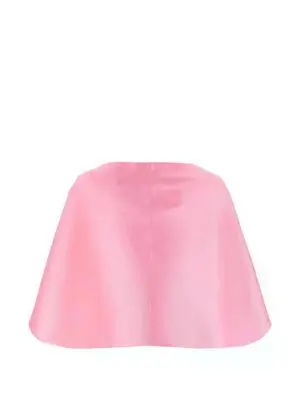 Alberta Ferretti Cropped Boat-neck Cape
