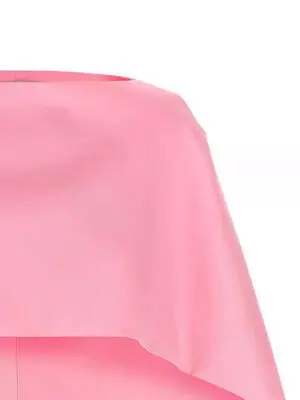 Alberta Ferretti Cropped Cape With Boat Neck - Pink