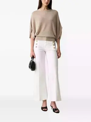 VICOLO Cristina Wide-leg Jeans - White