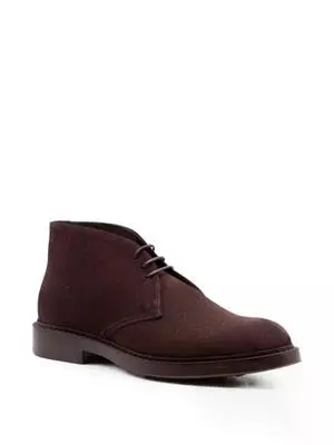 DOUCAL'S Lace-up Suede Ankle Boots