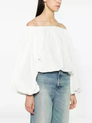 Dorothee Schumacher Off-shoulder Puff-sleeve Top