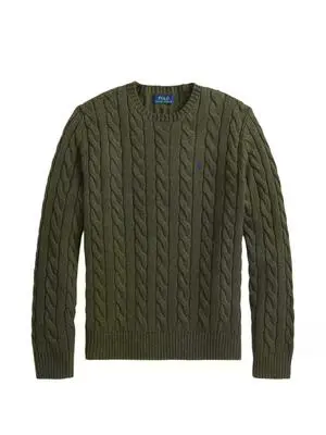 Polo Ralph Lauren Embroidered Pony Cable-knit Sweater