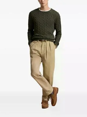 Polo Ralph Lauren Embroidered Pony Cable-knit Sweater