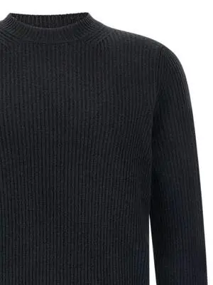 ZANONE Virgin Wool Ribbed Knit Sweater