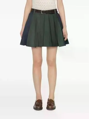 Sea Pleated Skirts