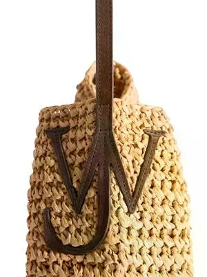 JW Anderson Small Bulb Bag In Woven Raffia
