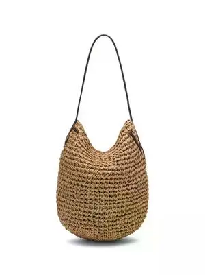 JW Anderson Small Bulb Bag In Woven Raffia