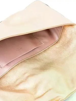 JIMMY CHOO Bead-embellished Metallic Shoulder Bag