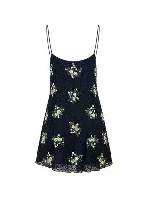 Antik Batik Bibi Floral Embroidered Sequin Mini Dress