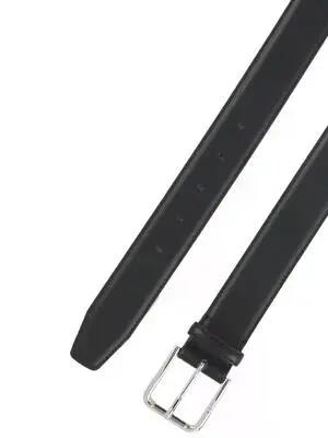 BOSS Leather Belt With Pin Buckle - Black
