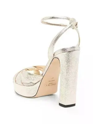 JIMMY CHOO Kove 120 Platform Sandals - Gold