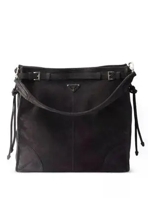 Prada Bonnie Suede Shoulder Bag