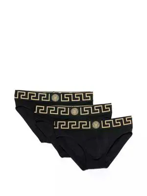 Versace Greca Medusa Briefs - Black