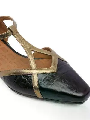 Chie Mihara Leather T-bar Ballet Flats