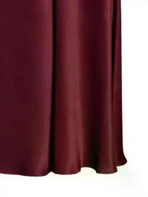 Alberta Ferretti Satin Finish Maxi Skirt