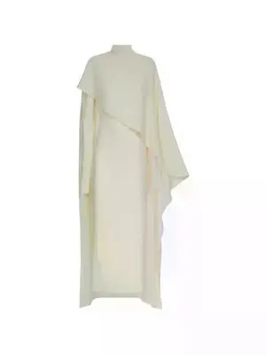 TALLER MARMO Carrington Cape-panel Midi Dress - Neutrals