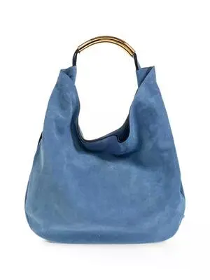 Moschino Medium Handle Me Suede Tote Bag