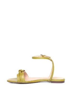 COCCINELLE Knotted Buckle-detail Sandals - Green