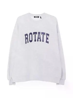ROTATE BY BIRGER CHRISTENSEN Logo Appliqué Sweatshirt - Grey