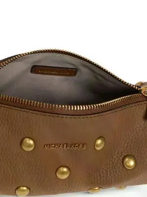Michael Kors Mini Izzy Stud-embellished Leather Shoulder Bag