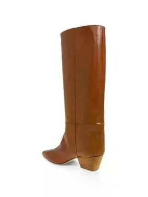 FORTE_FORTE Pointed-toe Leather Boots