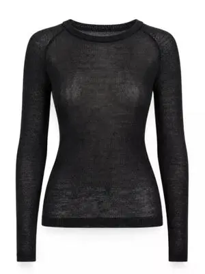 BEYOU Round-neck Raglan-sleeve Sweater