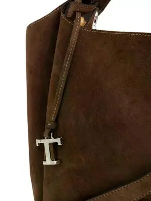 TOD'S T Timeless Suede Tote Bag