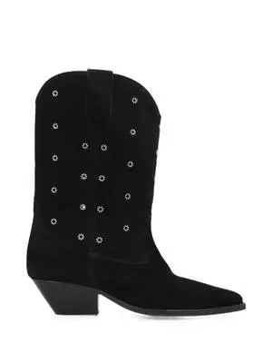Isabel Marant Étoile Duerto Crystal-embellished Ankle Boots - Black