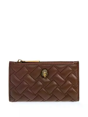 Kurt Geiger Kensington Quilted-pattern Leather Wallet - Brown
