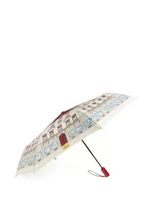 Moschino Building-print Folding Umbrella