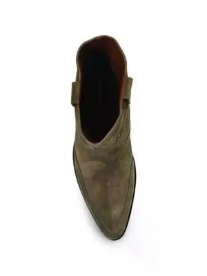 Etro Logo-plaque Suede Ankle Boots