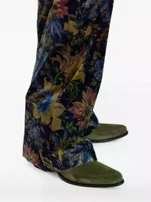 Etro Logo-plaque Suede Ankle Boots