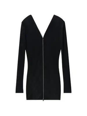 Alexander Wang Continuous Zipper Mini Dress - Black