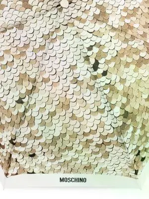 Moschino Sequin-print Folding Umbrella - Neutrals