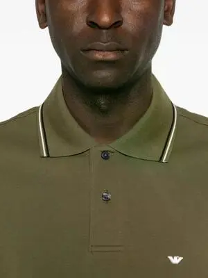 Emporio Armani Slim Fit Polo In Stretch Cotton Pique