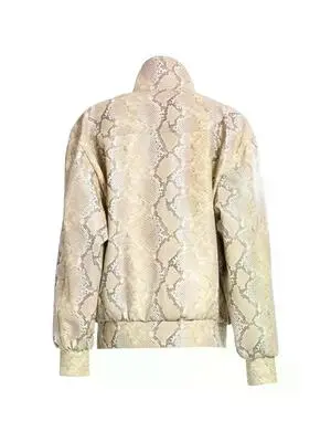 Elie Saab Python-print Bomber Jacket