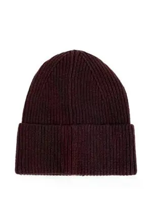 Isabel Marant Étoile Logo-embroidered Ribbed-knit Beanie Hat