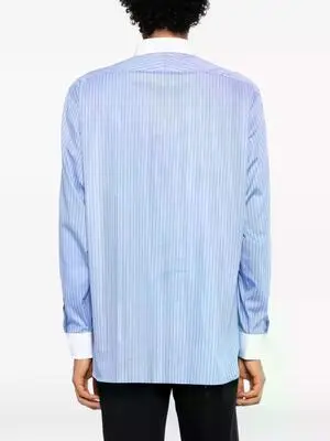 TOM FORD Vertical-stripe Contrast-cuff Shirt