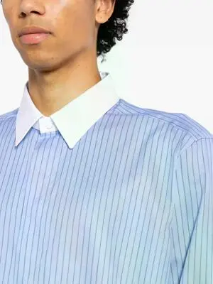 TOM FORD Vertical-stripe Contrast-cuff Shirt