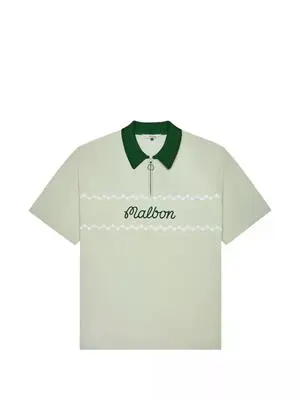 MALBON Benny Zip-up Polo Shirt