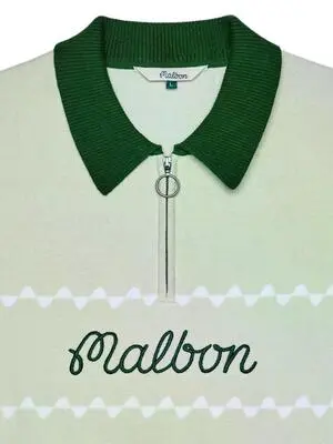MALBON Benny Zip-up Polo Shirt