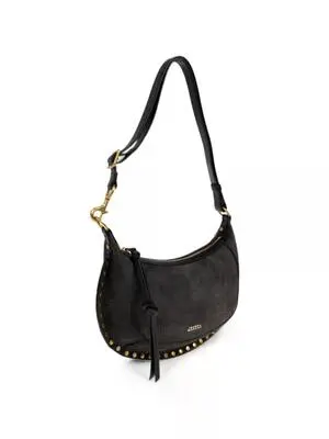 Isabel Marant Étoile Oskan Moon Stud-embellished Shoulder Bag - Black