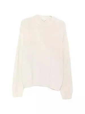 A.p.c. Logo-intarsia Ribbed-knit Sweater - Neutrals