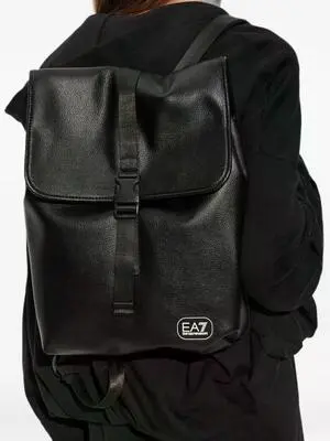 EA7 Logo-patch Buckle-fastening Backpack